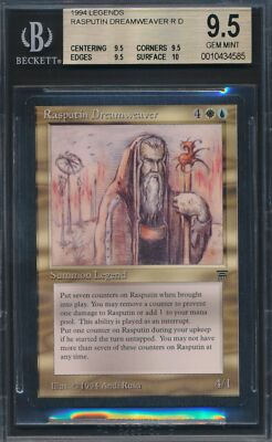 Legends Rasputin Dreamweaver BGS 9.5 Graded Magic MTG (4585) | eBay
