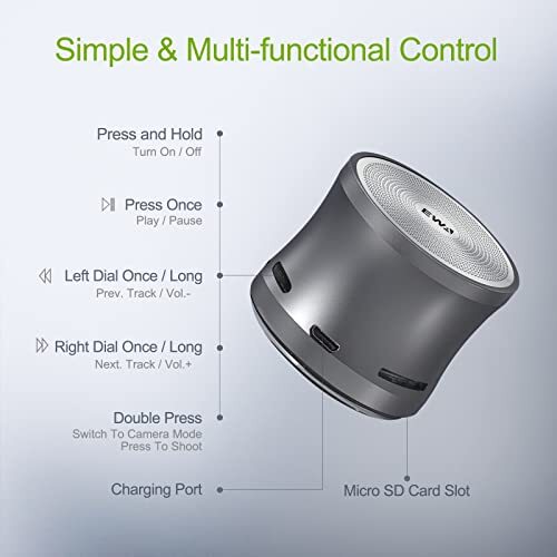 EWA A109mini Bluetooth Speaker with bass Radiator, Enhanced Impactive Bass, Port | eBay