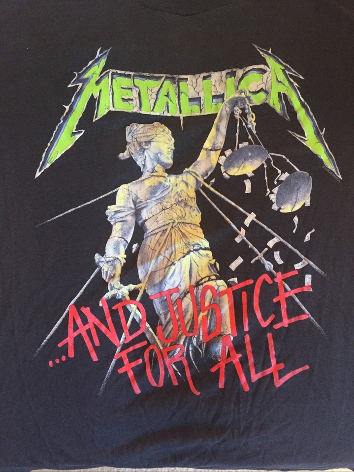 Vintage 88/89 Metallica Tour T Shirt Anthrax Slayer Megadeth Testament ...