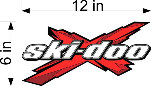 SKI-DOO X / RED / 12" Vinyl Graphic / Snowmobile / Window Decal | eBay