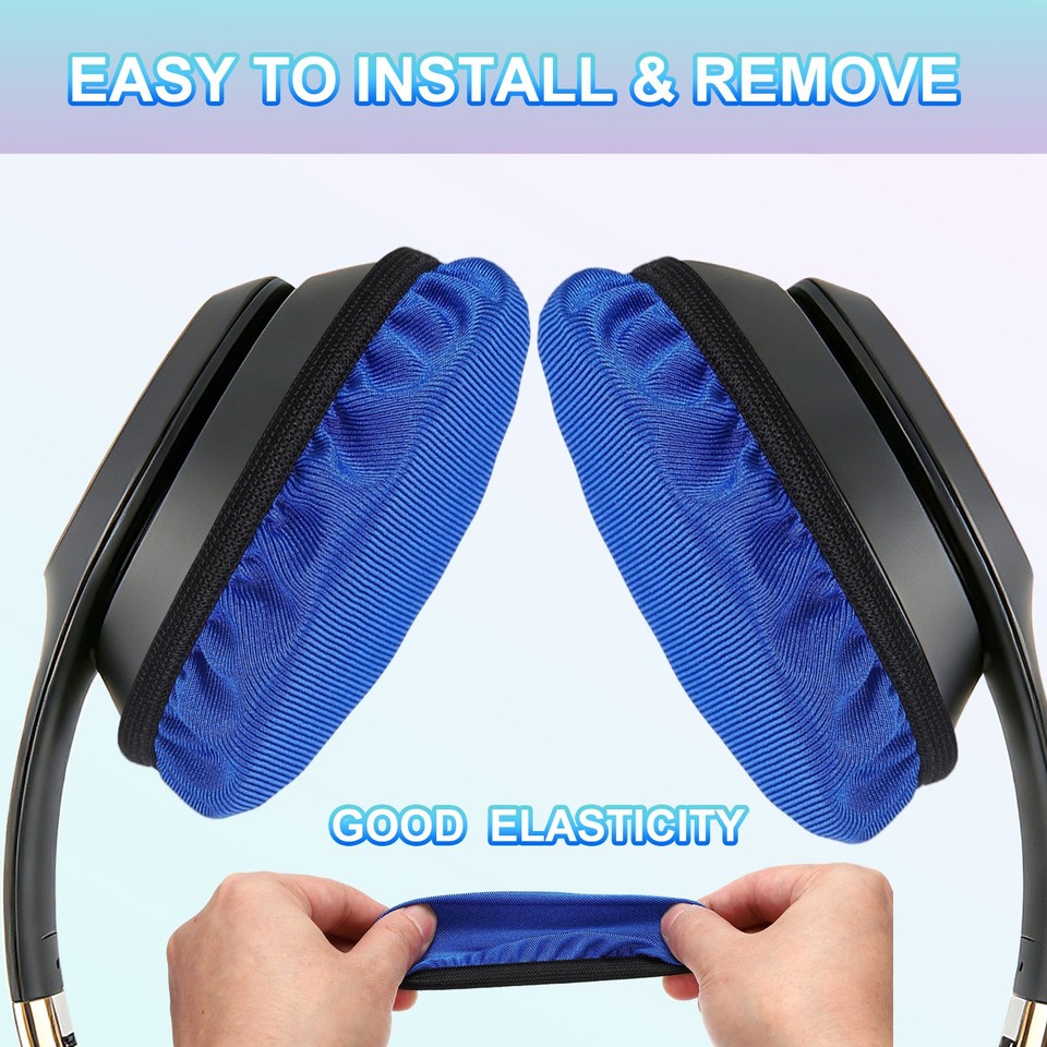 3 Pairs Headphone Ear Pads Covers 2.4"-3.3" Headset Ear Pad Cloth Cover ...