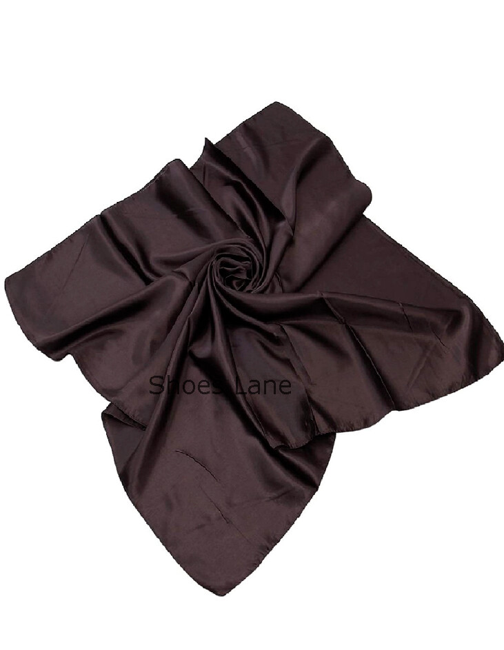 Satin Silk Square Hijab Large Soft Plain Shiny Scarf Head Neck Wrap 90 ...
