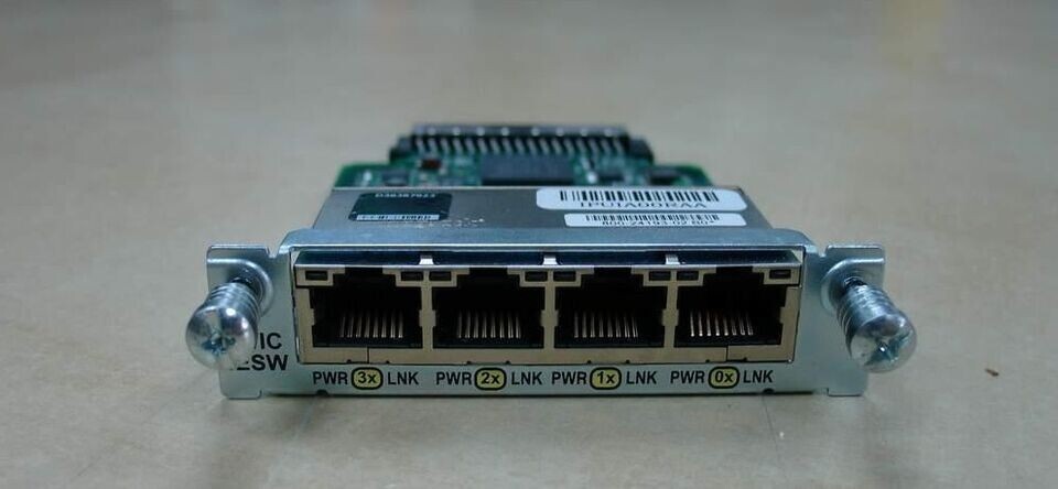 CISCO HWIC-4ESW 4 Port FE EtherSwitch Interface Card 2800 3800 2900 ...