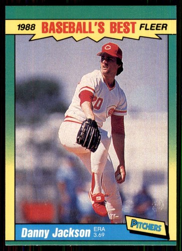 1988 Fleer Baseball's Best Sluggers vs Pitchers Danny Jackson ...