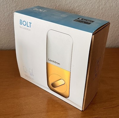 Lockitron Bolt Keyless Door Lock Modern Gold Unlock Door Via Smartphone ...