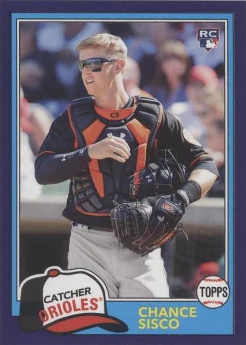 2018 Topps Archives - 1981 Design Chance Sisco #211 Purple /175 (RC ...
