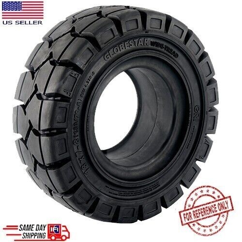 21x8-9 Forklift Solid Pneumatic Tire Globestar Black Traction | eBay