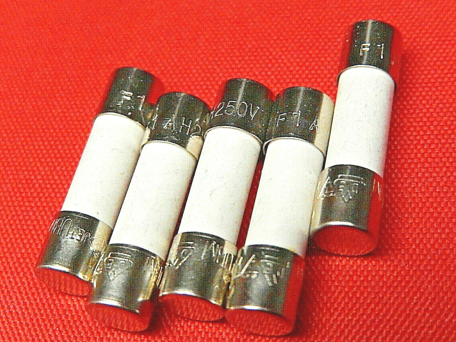 1AMP 250V Fuse 5mm x 20mm Quick Blow CERAMIC BODY Pack of 5 or Pack of ...
