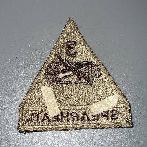 U.S. ARMY 3rd ARMORED Division SPEARHEAD Patch DESERT TAN UNIFORM MILITARY | eBay