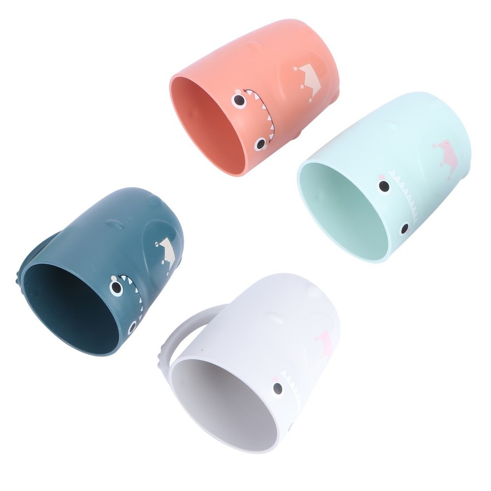 4PCS Cartoon Plastic Washing Cup Kids Dinosaur Mouthwash Cup (Random ...