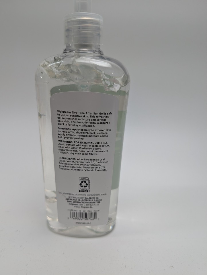 Walgreens After Sun Gel Dye-Free, 16.0 oz | eBay UK