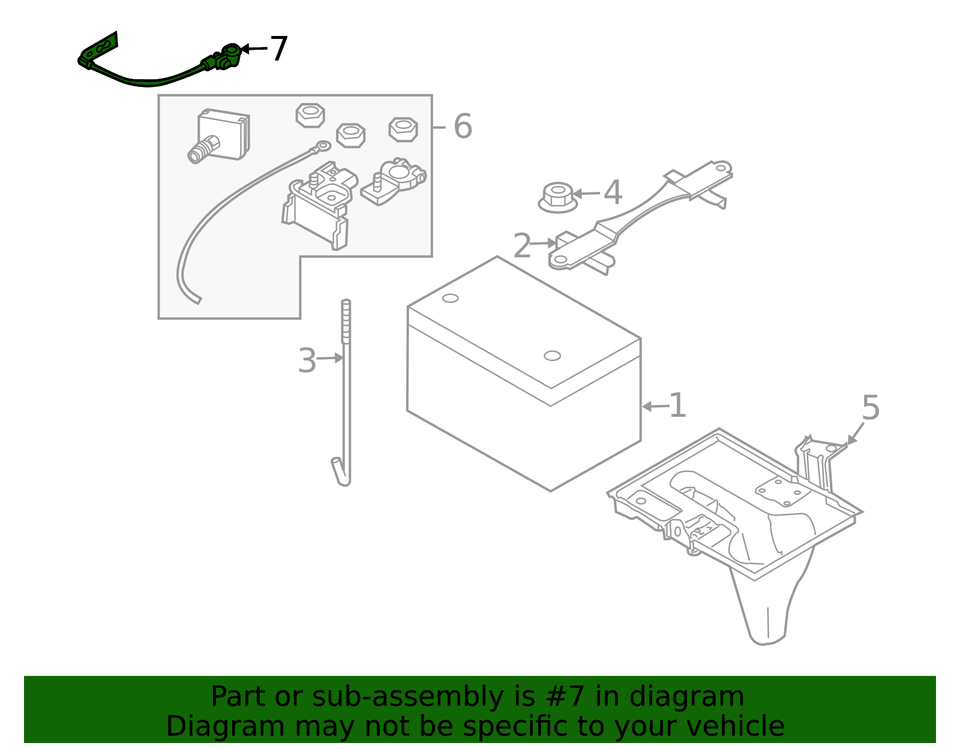 Genuine Infiniti Battery Cable 24080-EH100 | eBay