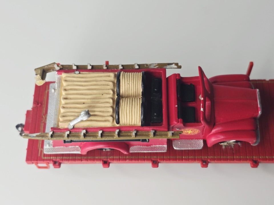 Hawthorne Village - Ho - Fire Fighters Flatcar With Fire Engine | eBay