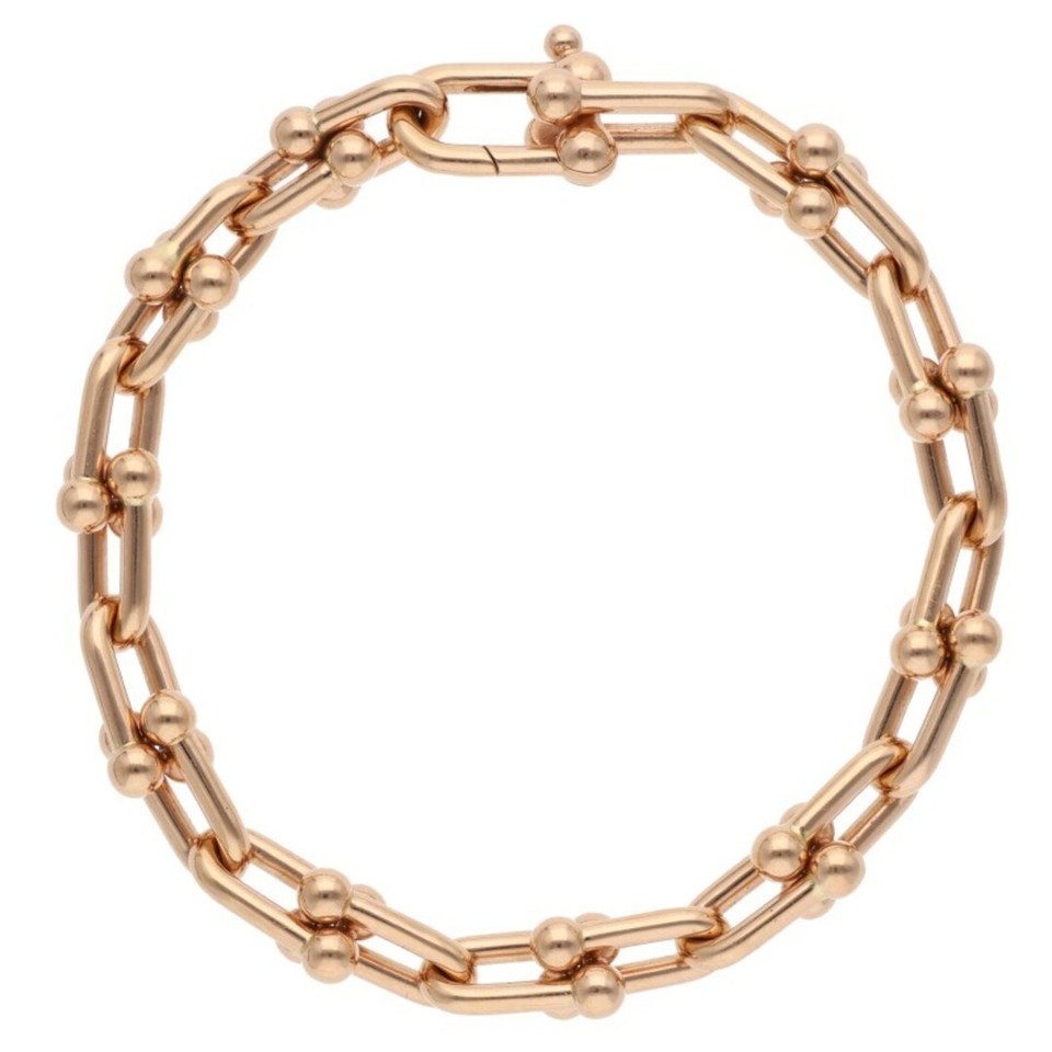Tiffany & Co. HardWear hardware K18PG Medium Link Gold Bracelet Men's ...