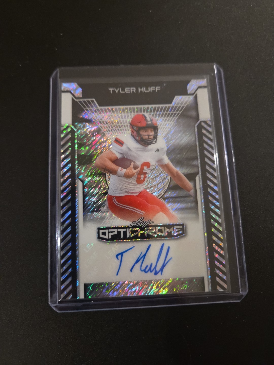 Tyler Huff 2025 Leaf Optichrome #251 Lava Platinum Blue /1 Price Guide ...