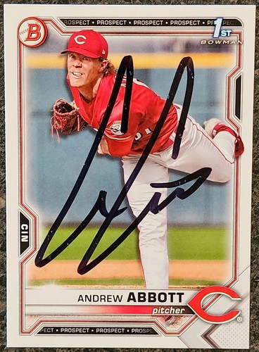 2021 Bowman Draft - Red #BD-8 Andrew Abbott /5 (RC) for sale online | eBay