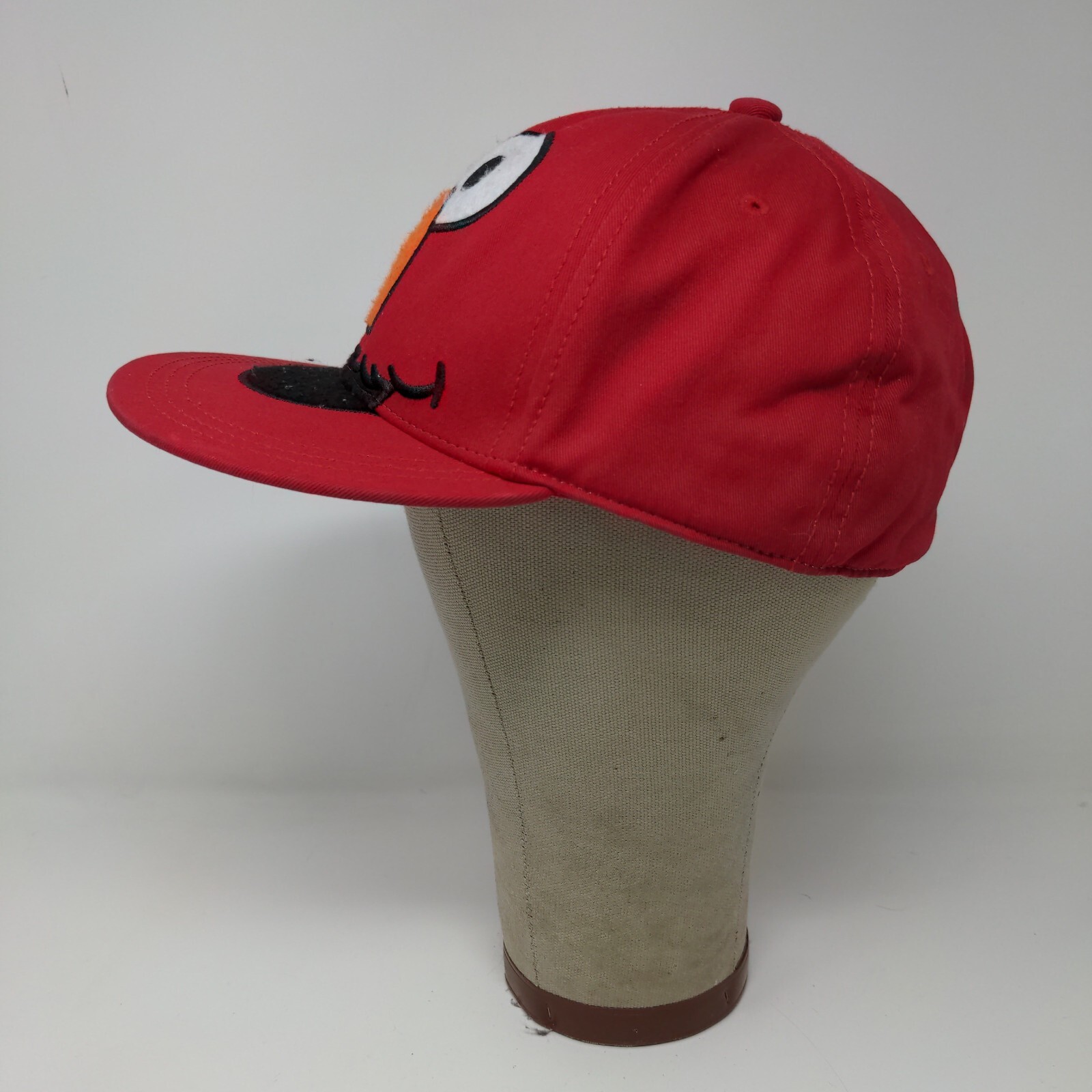 Elmo Face Sesame Street Red Baseball Cap Hat Fitted A… - Gem