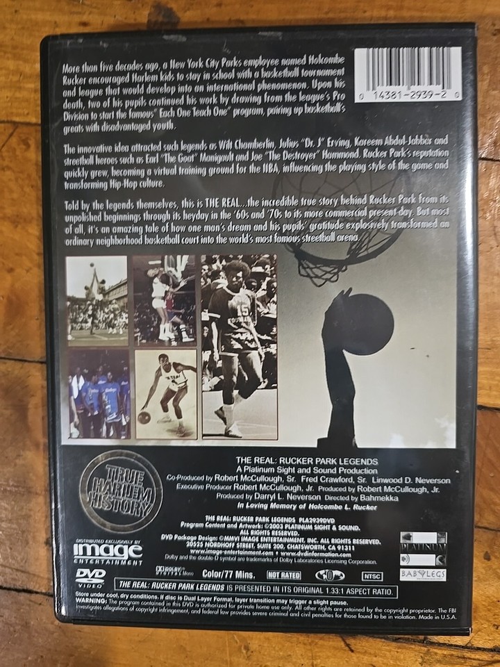 The Real Rucker Park Legends DVD RARE oop 14381293920| eBay