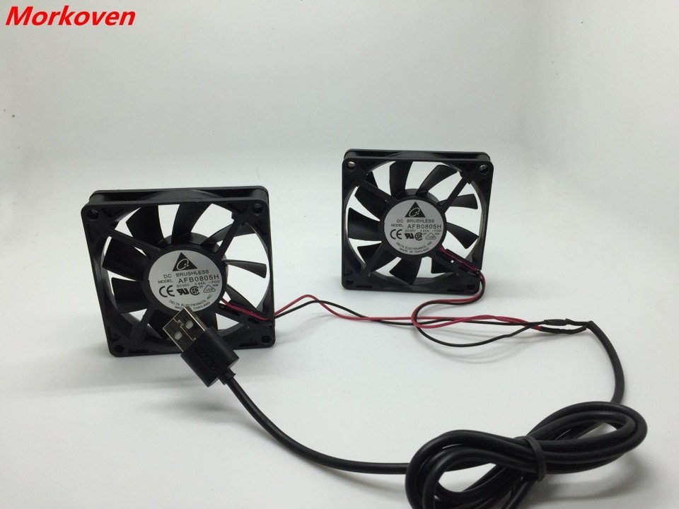 ASUS RT-AC68U EX6200 router 5v mute TWO fan cooling 7CM USB Cooler ...