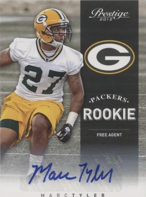 2012 Playoff Prestige - Rookie Marc Tyler #261 Signatures /899 (AU, RC ...