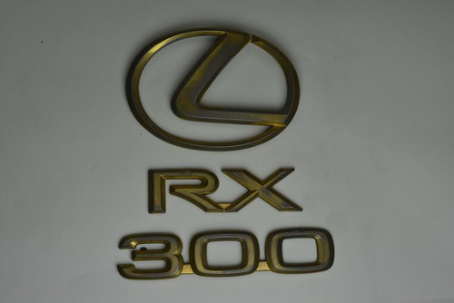 1999-2003 Lexus RX300 Rear Hatch Tailgate EMBLEM Set '99 '00 '01 '02 ...