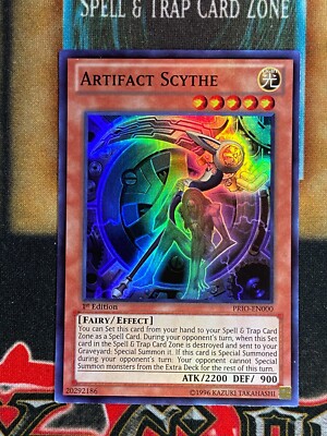 Yugioh Artifact Scythe PRIO-EN000 Super Rare 1st Ed NM | eBay