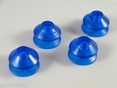 LOT OF 4 NEW VI-CAS BLUE VINYL VACUUM CUPS PART # VC-B!, VCB1 ~1.2" OD ...