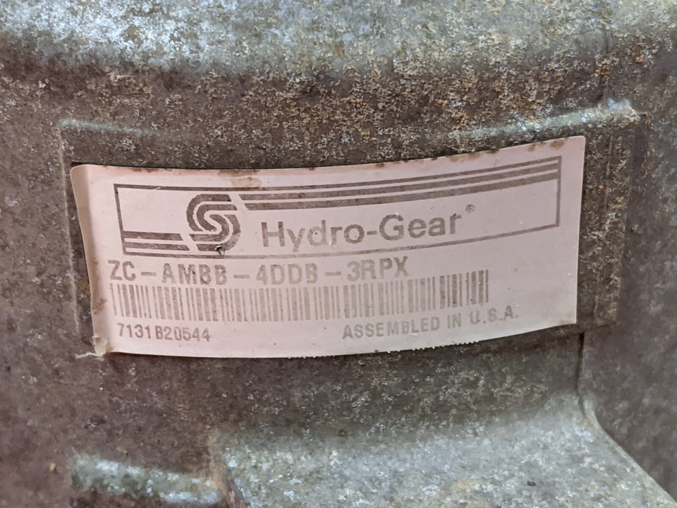 HYDRO GEAR TRANSAXLE TRANSMISSION ZC-AMBB-4DDB-3RPX WD-16402 *FINAL ...