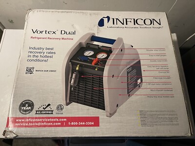 Recovery Units - Inficon Vortex Ac Refrigerant Recovery Machine