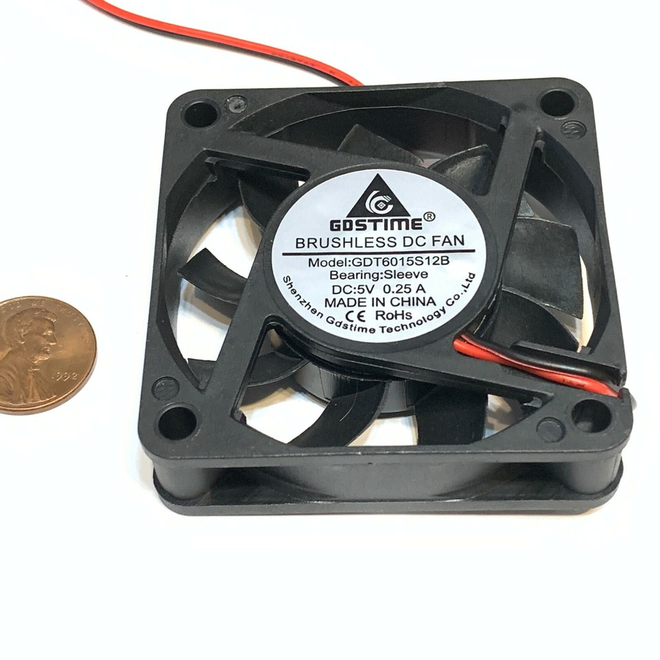 3 Piece DC Brushless Cooling Fan 5V 60mm x 15mm 2Pin Computer Heatsink ...