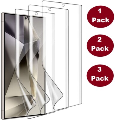 Hydrogel Screen Protector Soft Film For Samsung Galaxy S23 S24 Plus S25 ...