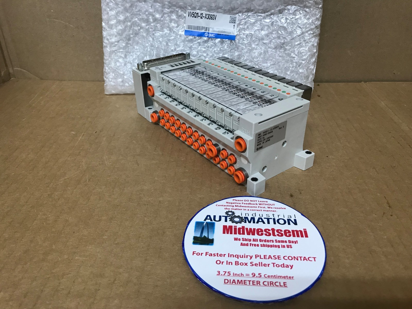 NEW AMAT 4060-00946 SMC VV5Q11-12-X3093V MANIFOLD EV 12X VQ1200-51-X508 ...