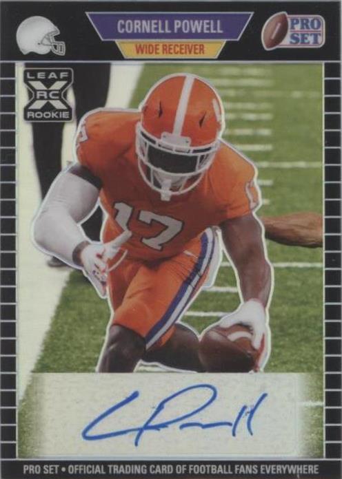 2021 Leaf Pro Set Metal - 1989 Autographs Cornell Powell #PA-CP1 Black ...
