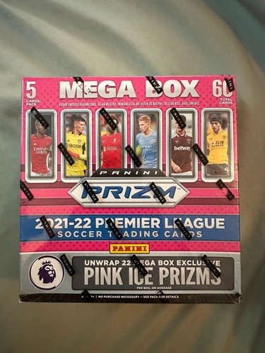 2021-22 Panini Prizm Premier League Soccer Mega Box EPL Red Ice Prizm ...