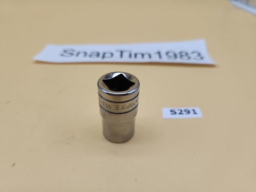 Snap-on Tools USA 1/2" Drive 9/16" SAE 6 Point Shallow Chrome Socket ...