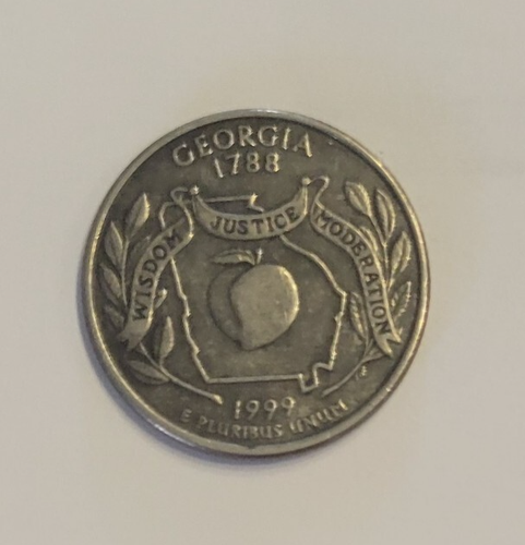 Original 1999 rare georgia state quarter-error | eBay