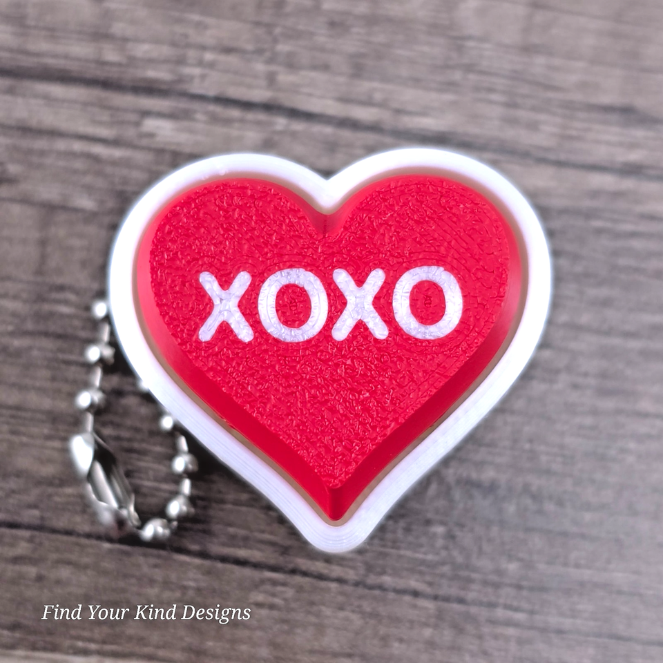 Heart Clicker Keychain Sensory Fidget Toy – Valentine Gift, Stress ...