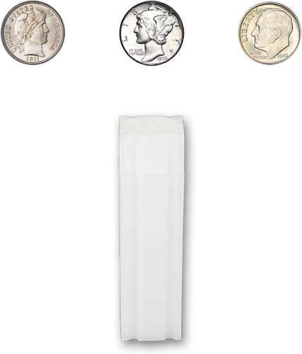 Dime Tube - Each Tube Holds 50ea Barber, Mercury, and Roosevelt Dime ...