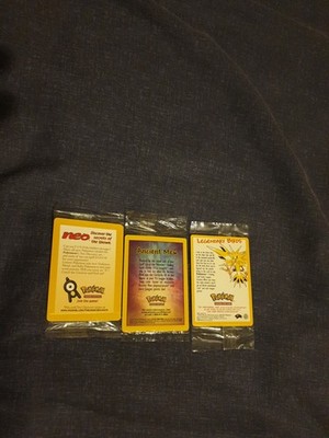 Pokemon Ancient Mew + Legendary Birds +neo Discovery Sealed Promos WOTC ...