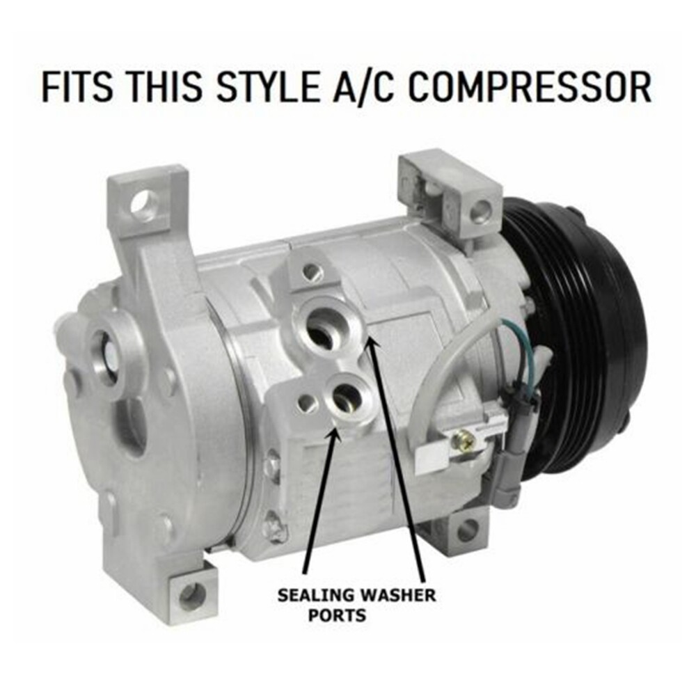 Aluminum LS Swap New A/C Compressor Adapter Fittings for Denso 10S17F ...