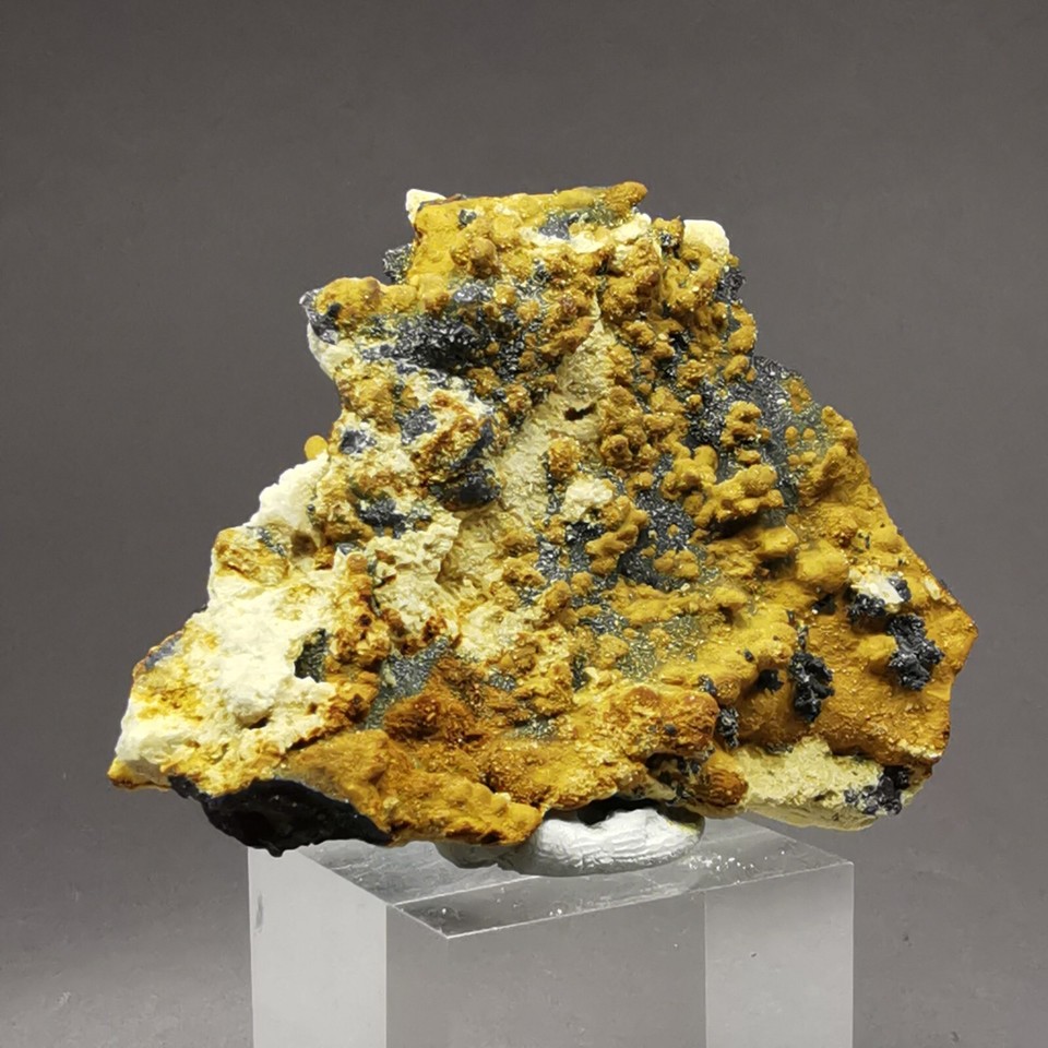 40.7g RARE Exlusive Locality - Romanechite & Goethite / Hungary / Rough ...