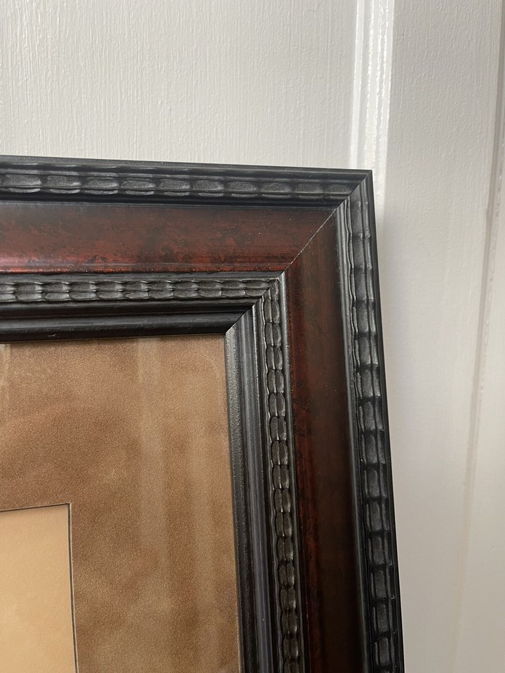 NWTF Framed Hand Carved Turkey Feather Print Art Work Rio Grande 2075/ ...