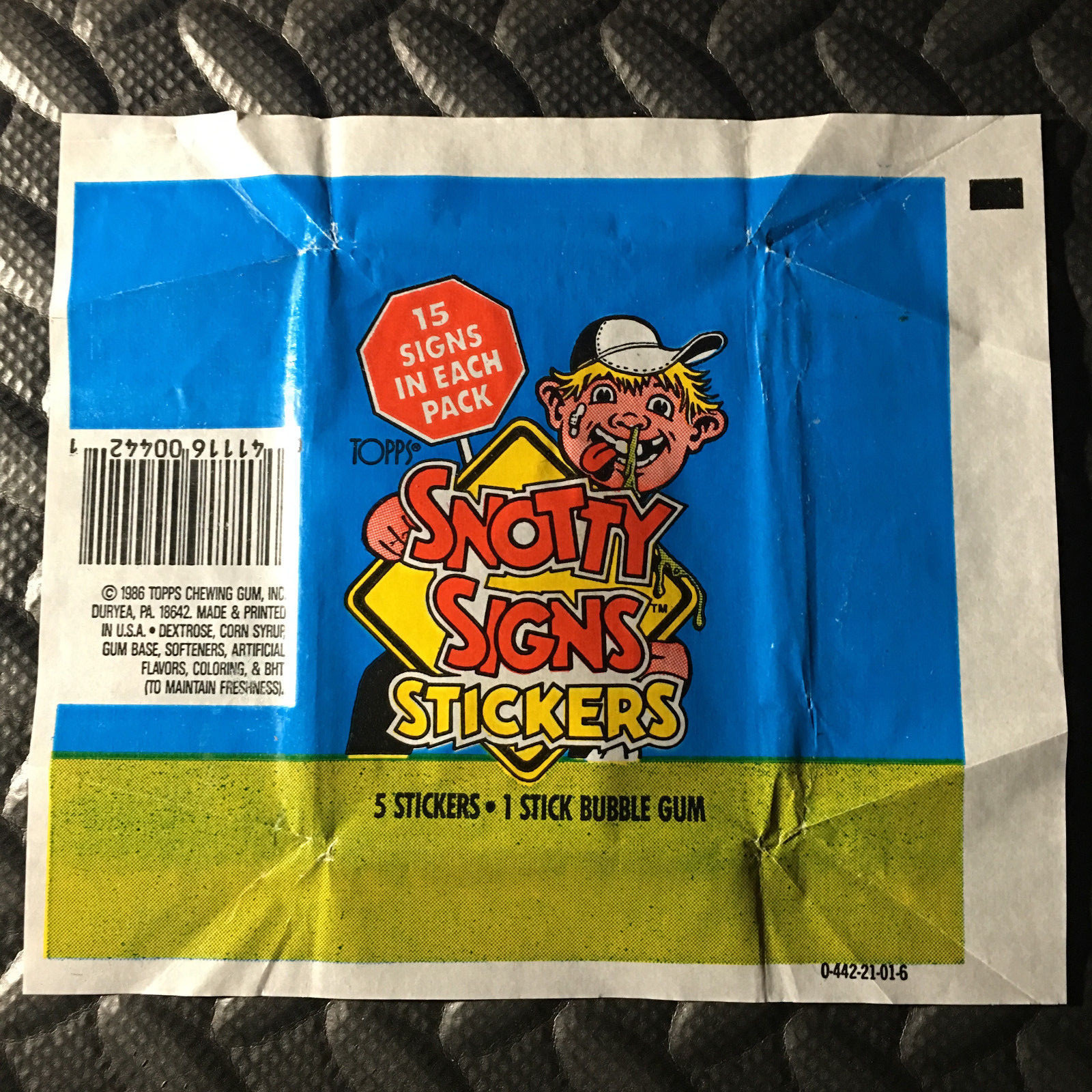 SNOTTY SIGNS 1986 TOPPS PICK-A-CARD #1-#44 or WRAPPER garbage pail kids ...