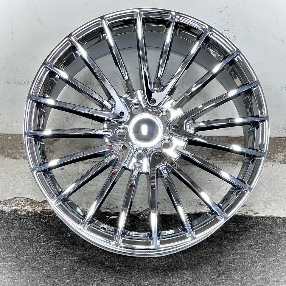 22" S580 AMG STYLE STAGGERED CHROME WHEELS RIMS FITS MERCEDES BENZ 22X9 ...