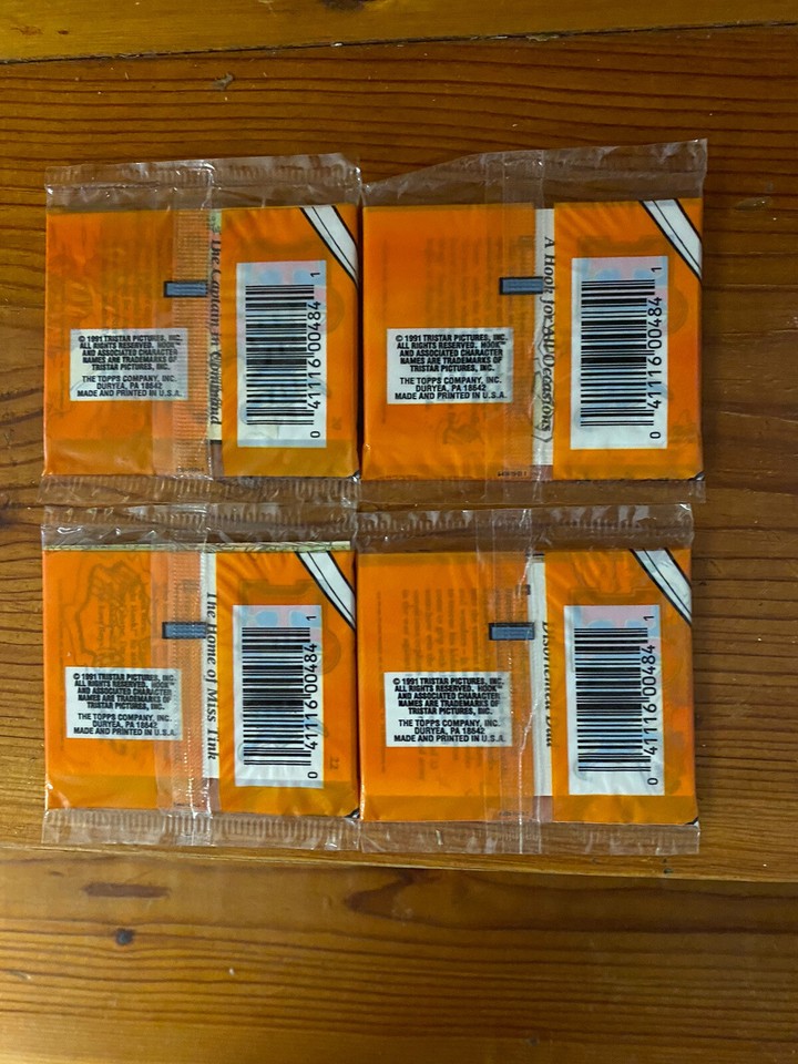 1991 Topps Movie Trading Cards. Hook. Peter Pan. Robin Williams. 4 ...