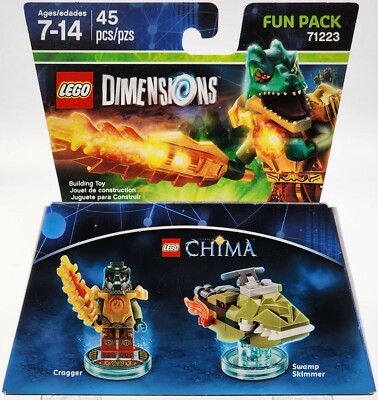 LEGO DIMENSIONS FUN PACK 71223 CHIMA CRAGGER AND SWAMP SKIMMER 45pcs | eBay