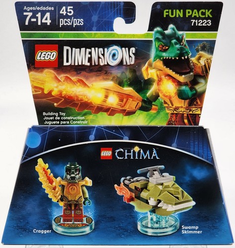 LEGO DIMENSIONS FUN PACK 71223 CHIMA CRAGGER AND SWAMP SKIMMER 45pcs | eBay