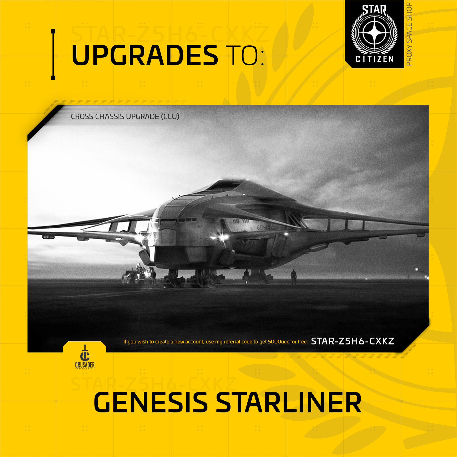 Star Citizen - CRUSADER GENESIS - UPGRADE - (CCU) | eBay