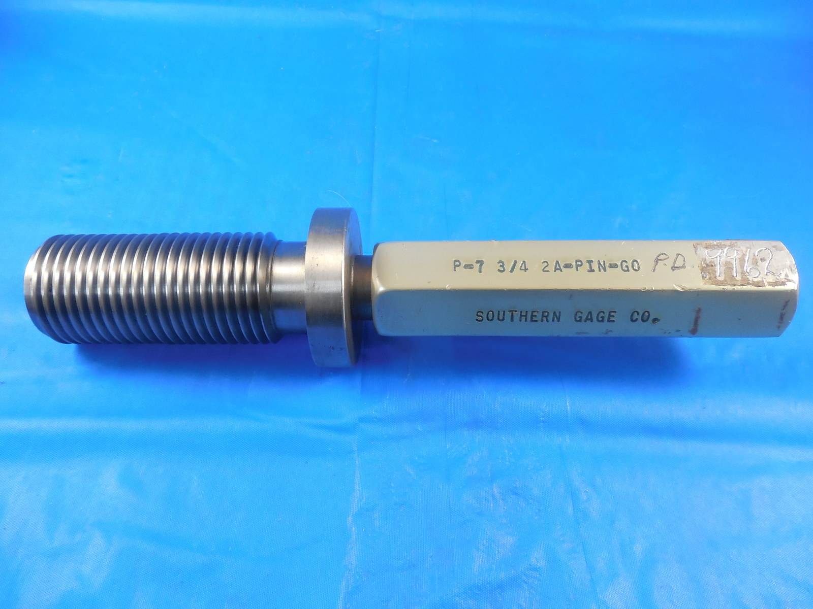 P-7 3/4 2A PIN SUCKER ROD THREAD PLUG GAGE P7 .750 GO ONLY INSPECTION ...