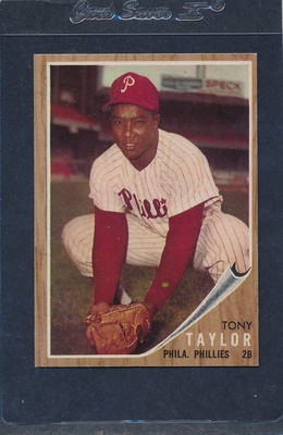1962 Topps #077 Tony Taylor Phillies EX 62T77-52516-2 | eBay